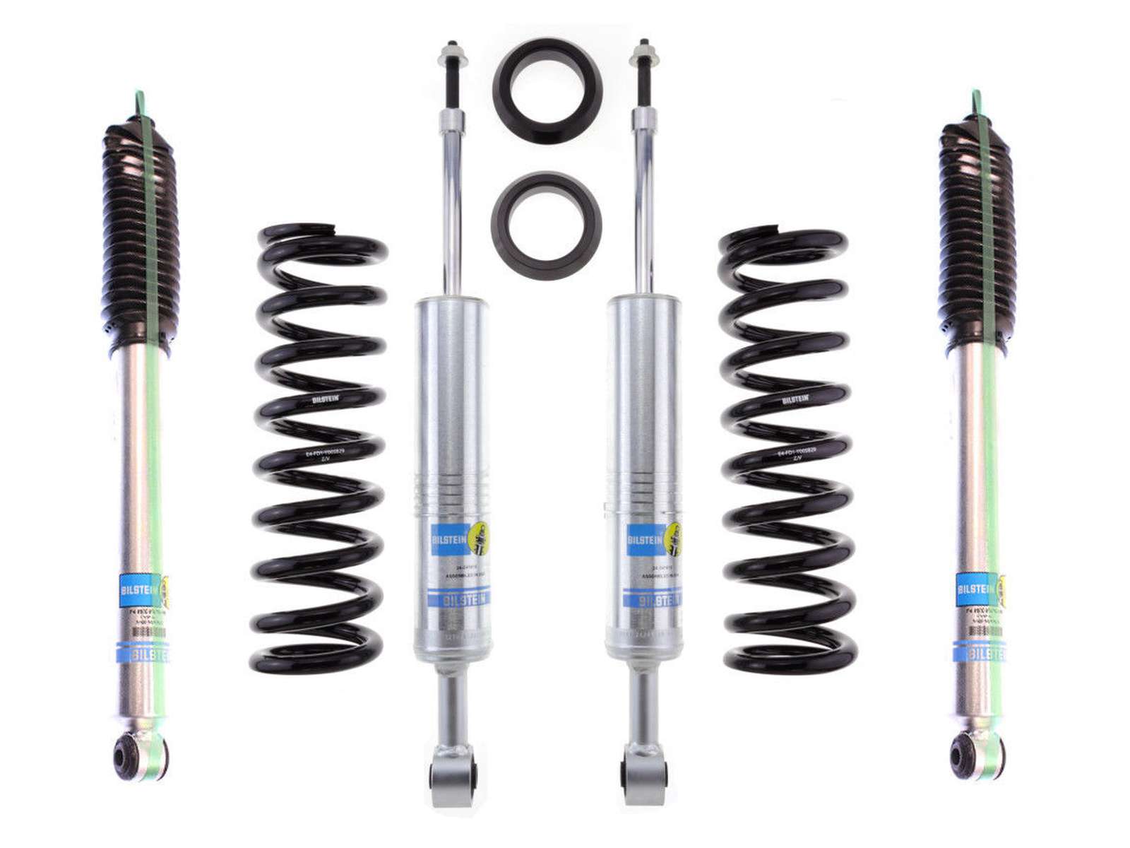 Bilstein 6112 +Rear 5100 Shocks for 16-23 Tacoma 6Lug