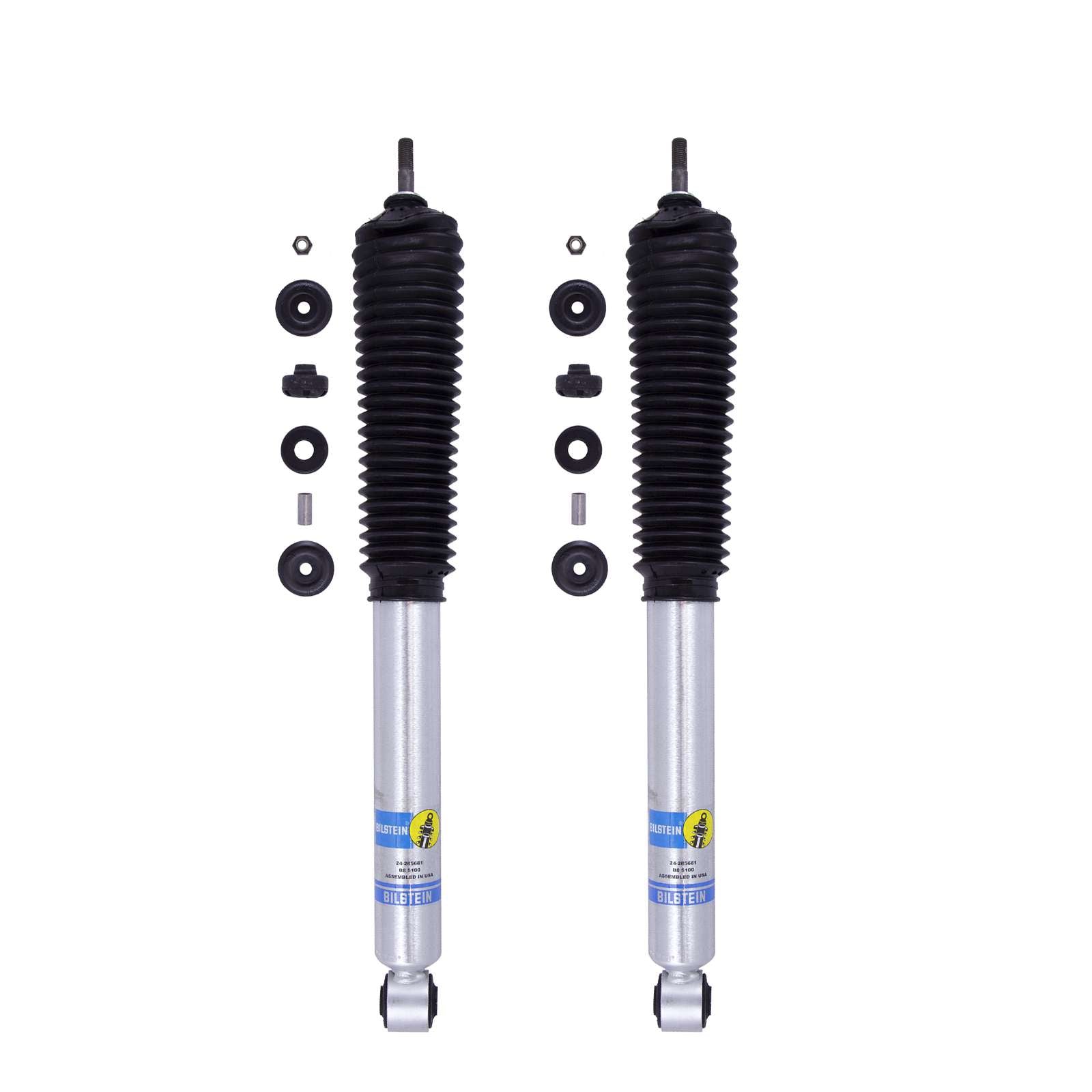 Bilstein 5100 Monotube Shocks Rear Pair for 2014-2024 Ram 2500 4WD
