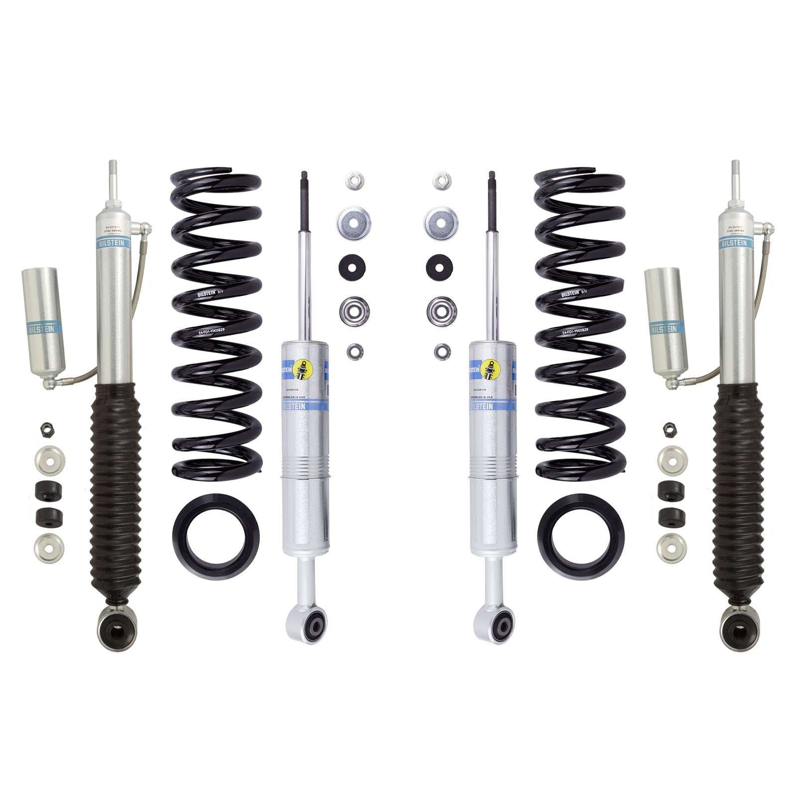 Bilstein 6112 +Rear 5160 Shocks for 10-23 4Runner With KDSS 4WD 1.7-3.2 ...