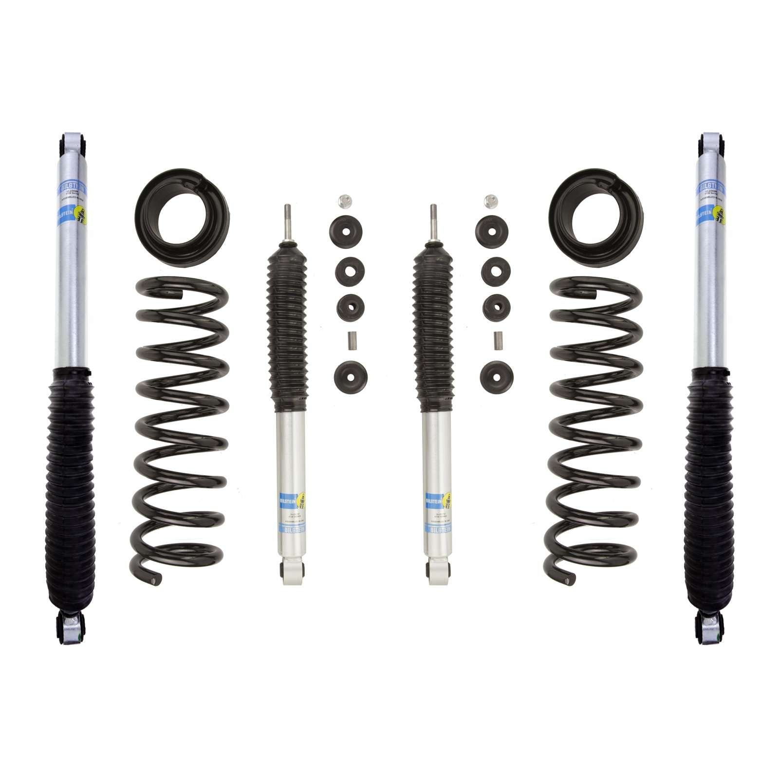 Bilstein 5112 Leveling Kit+Rear 5100 Shocks for 13-22 3500 4WD 2 Diesel