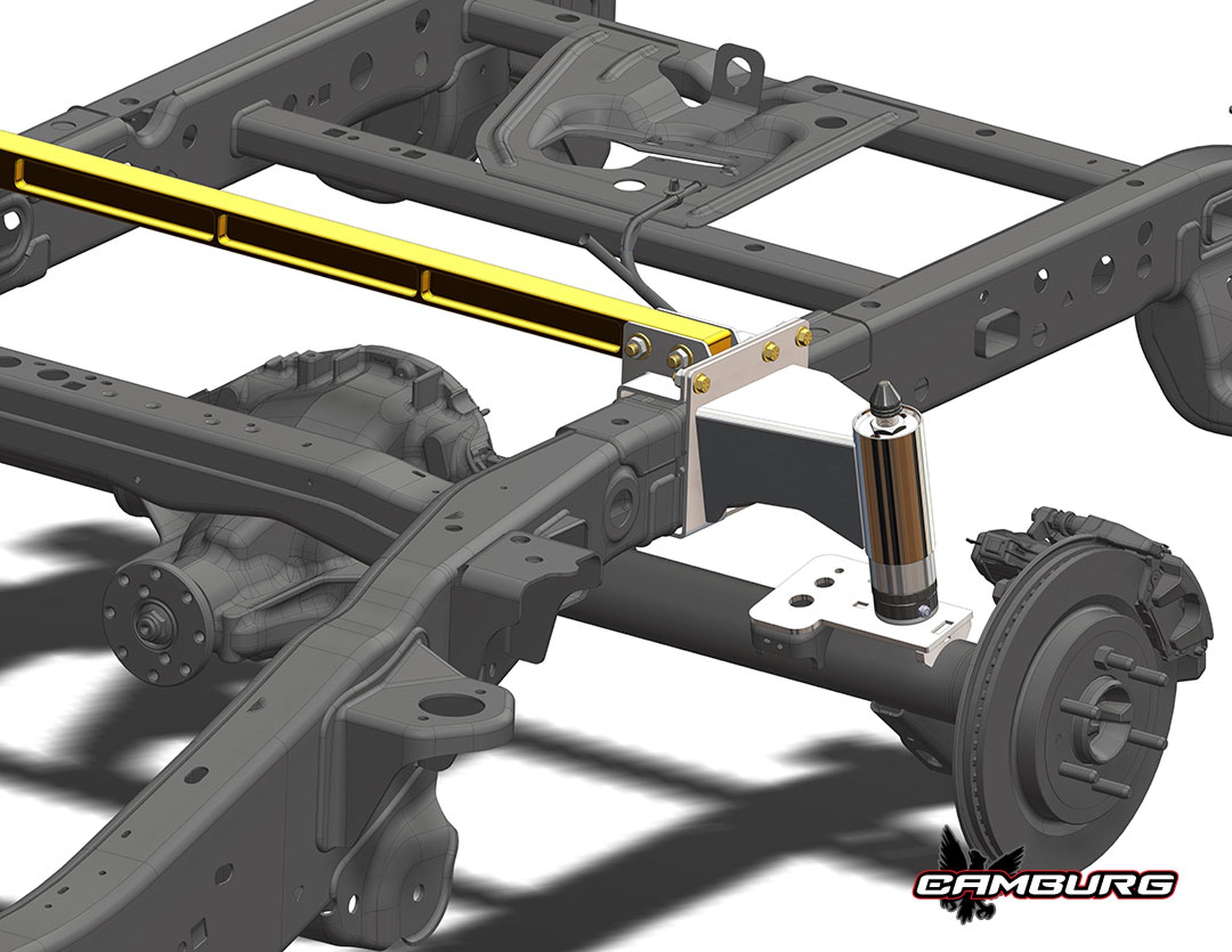 Bolt-on Rear Spring Over 2.5 Bump Stop Mount Kit