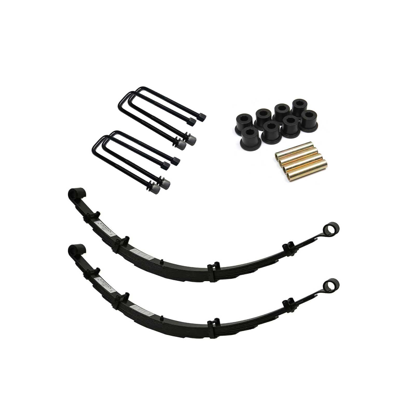 Deaver 1" SUA Conversion Lift Leaf Springs + U-Bolts + Bushing Kit for