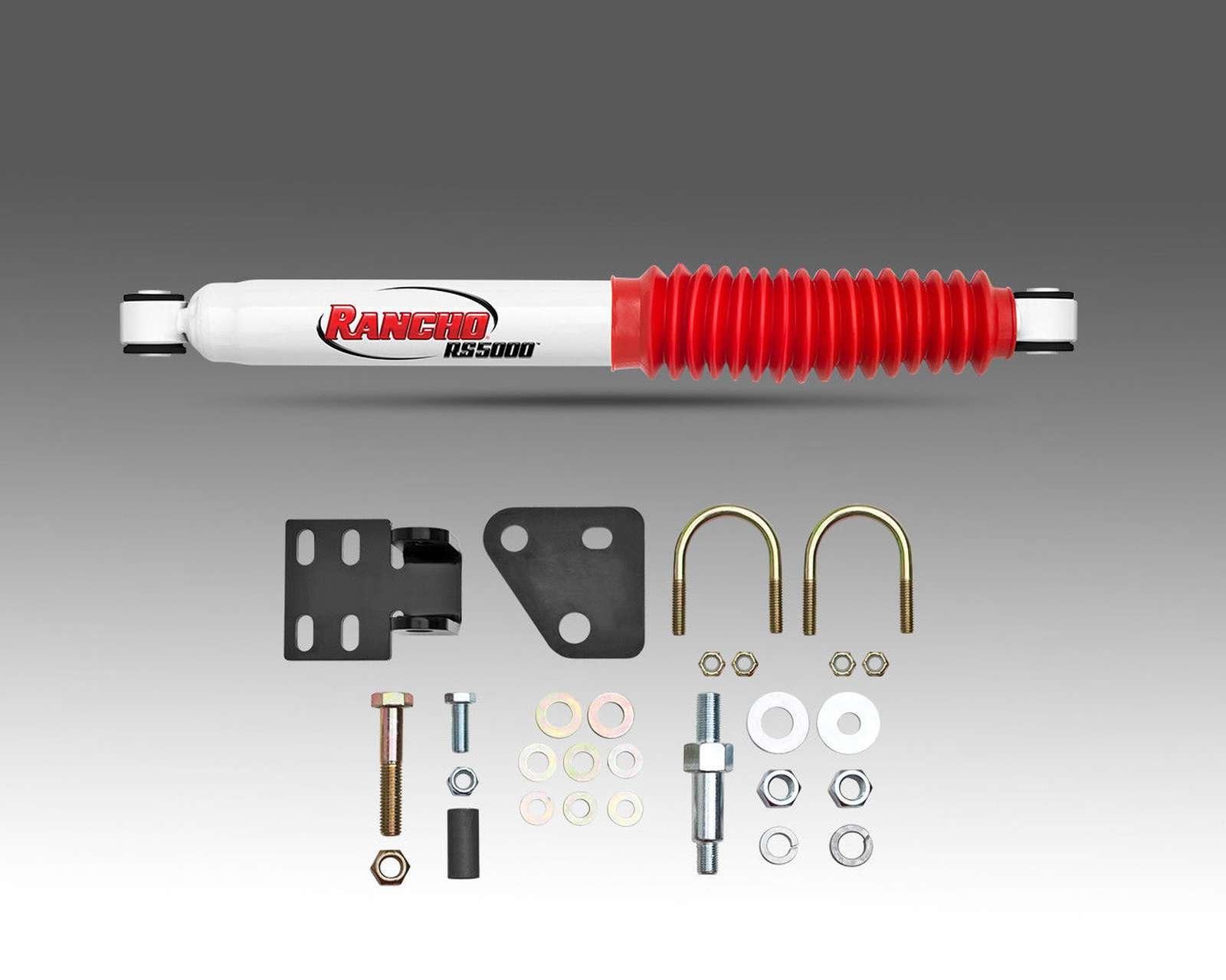 Rancho RS5000 Steering Stabilizer+Mounts for 99-04 F450 Super Duty