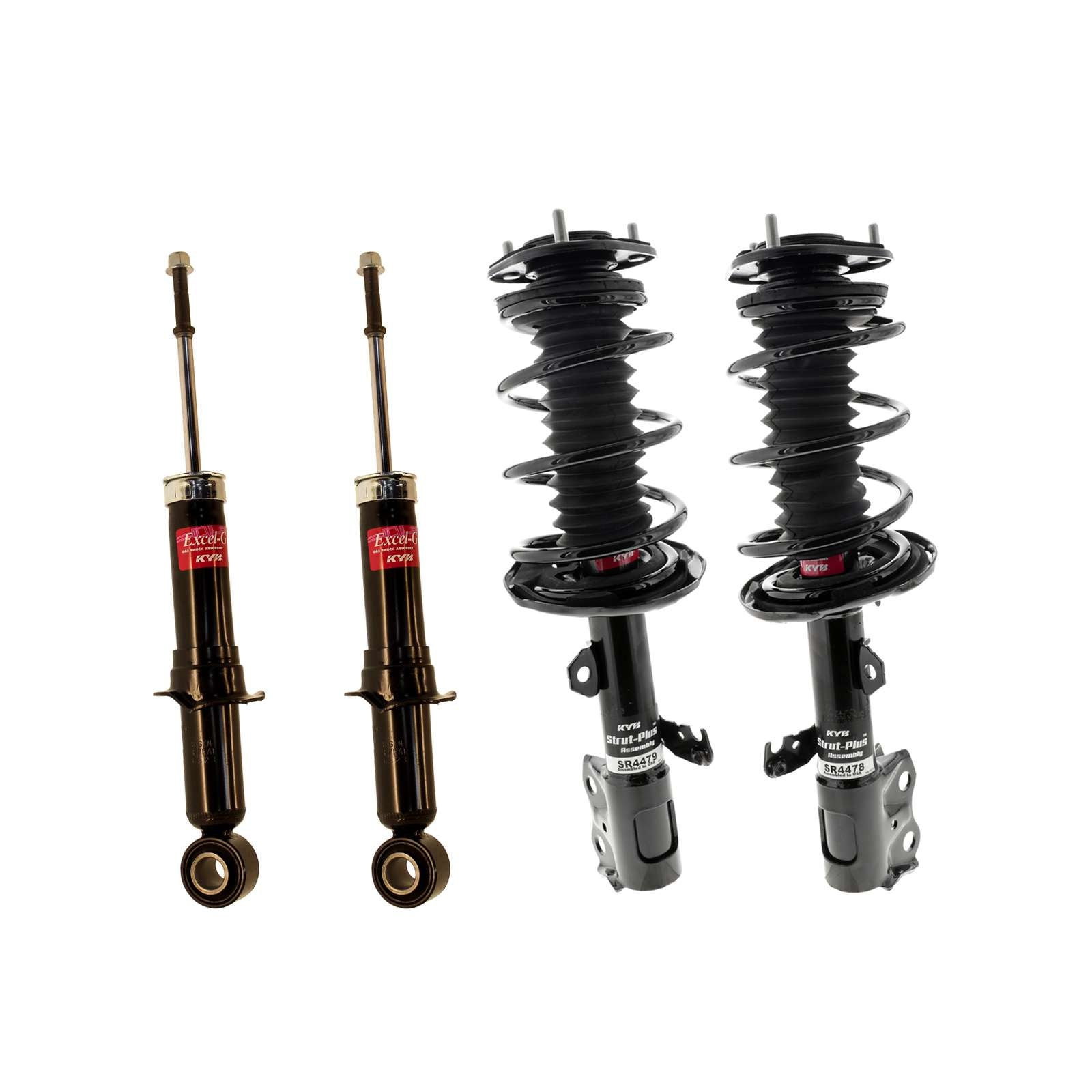 KYB Strut Plus Shocks&Spring Assembly+Rear Excel-G Shocks for 14-18 ...