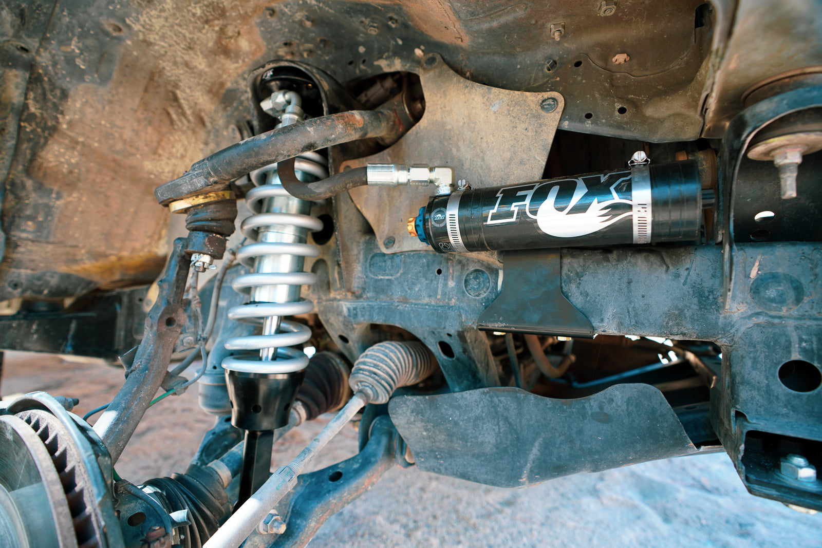 Fox 2.5 Factory Coilovers DSC Res Front for 14-18 Ram 1500 4WD Diesel