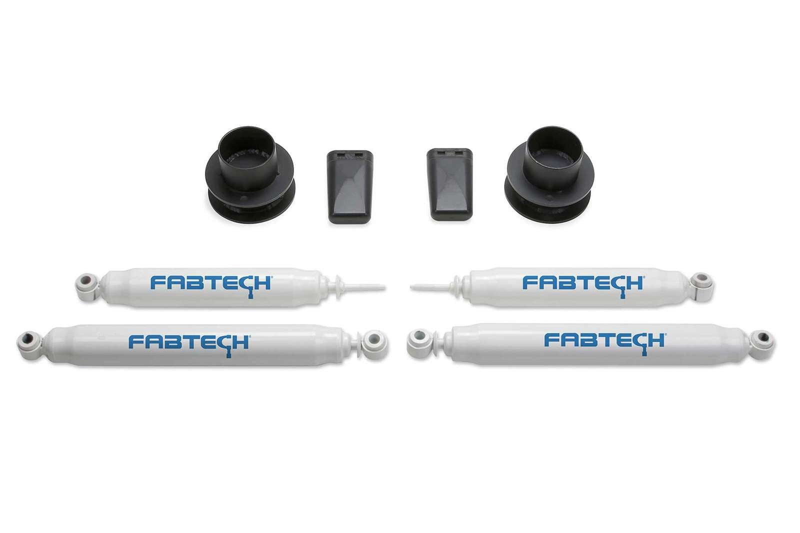 Fabtech 2.5 Coil Spacer System Perf Shocks for 13-18 3500 4WD 2.5