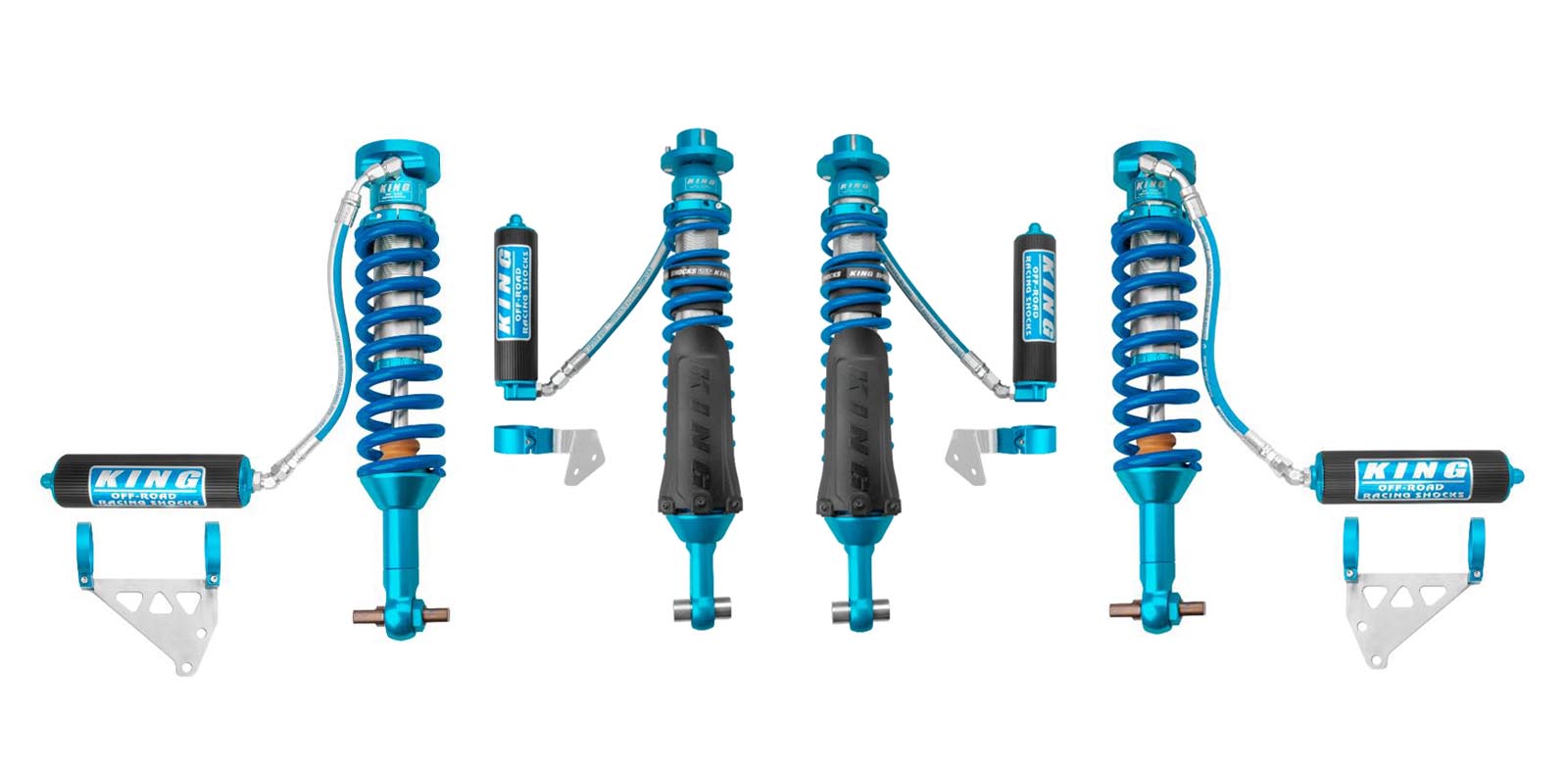 King Shocks 2.5 Performance w/ Remote Reservoir Shocks Set for 2021-20