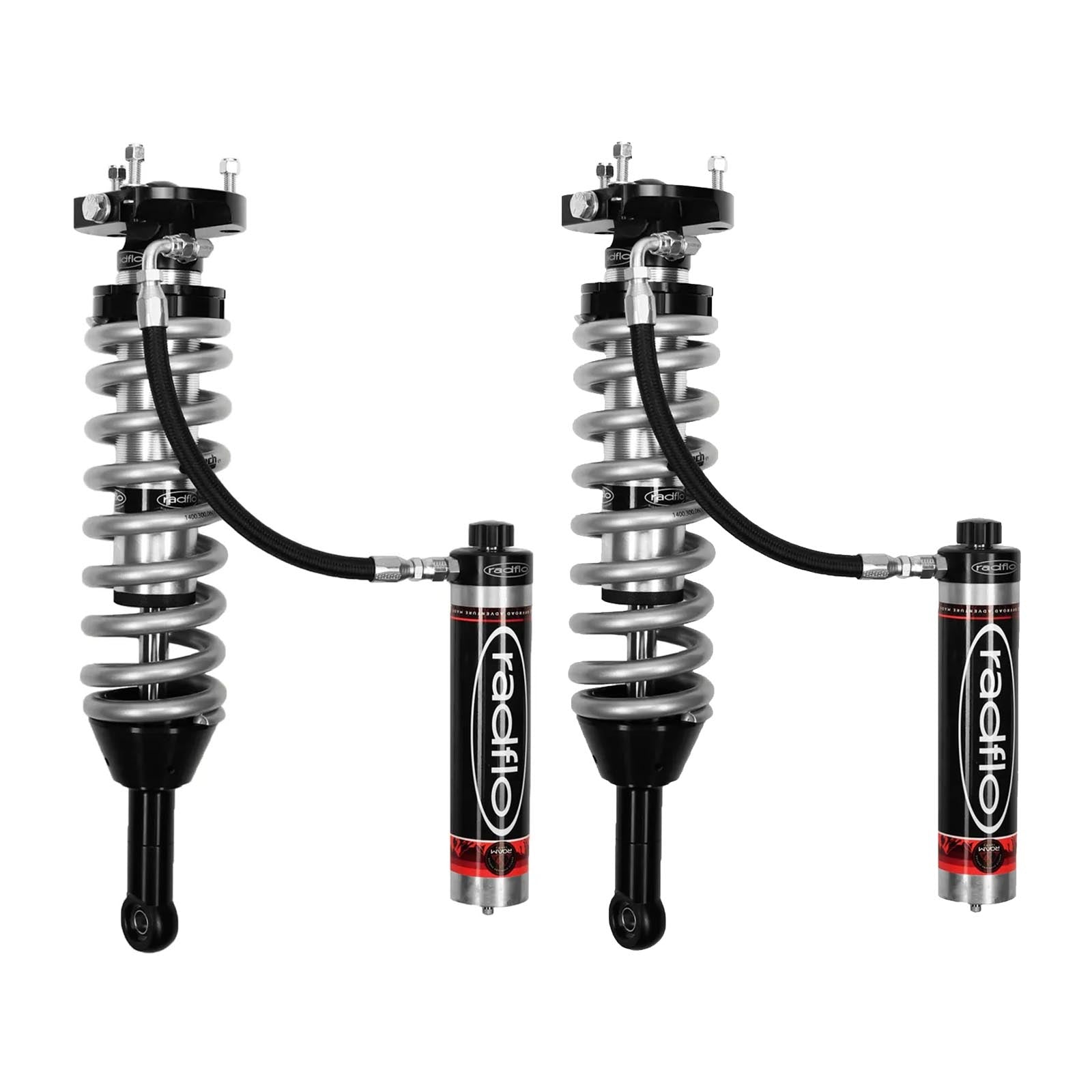 Radflo 2.5 Roam Coilover Adjustable w/Reservoir Front Pair for 2010-20